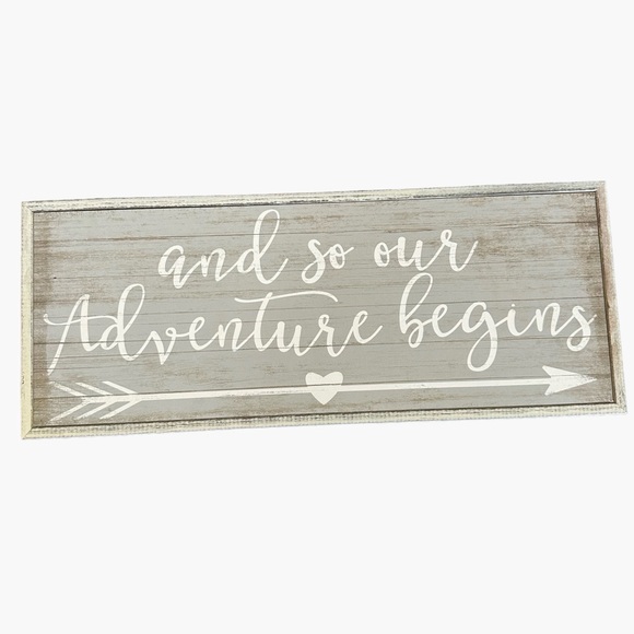 Hobby Lobby | Wall Decor | Hobby Lobby And So Our Adventure Begins Sign ...
